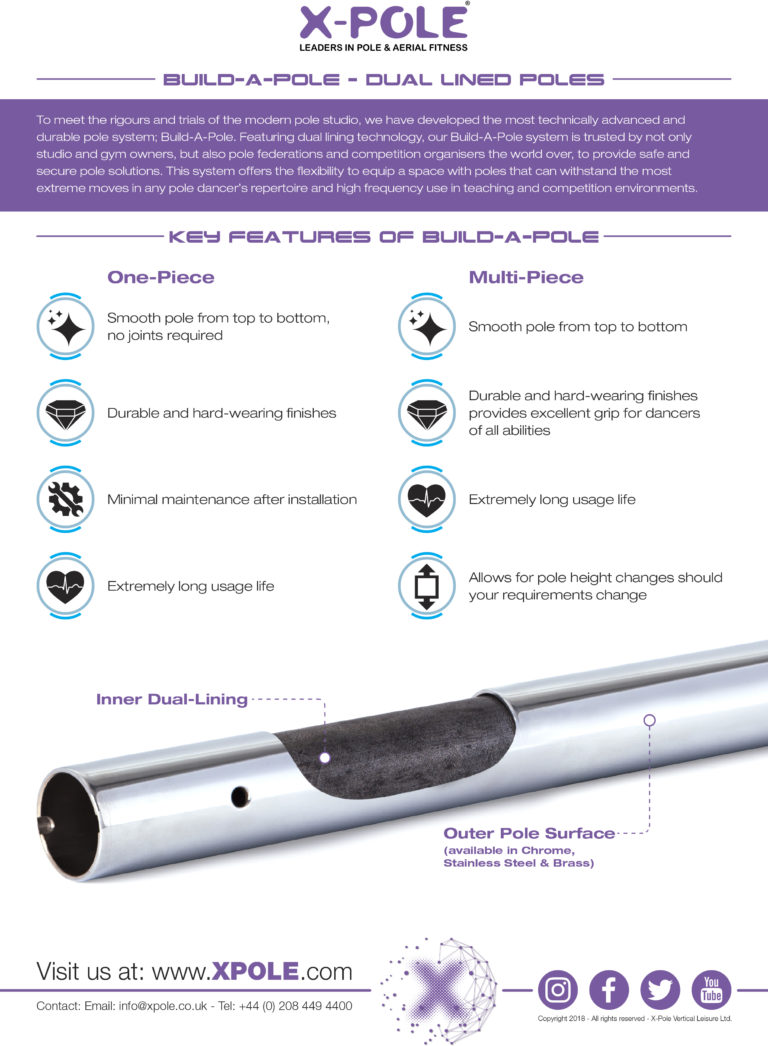 What is a competition/dual lined multi-piece pole? – X-POLE
